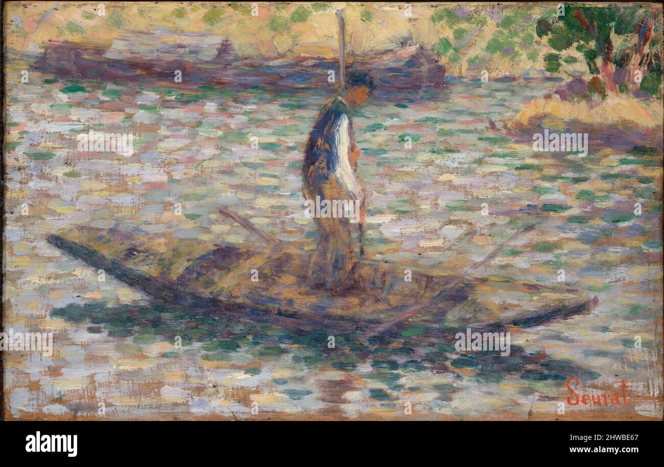 A Fisherman. Artist: Georges Seurat, French, 1859–1891 Stock Photo - Alamy