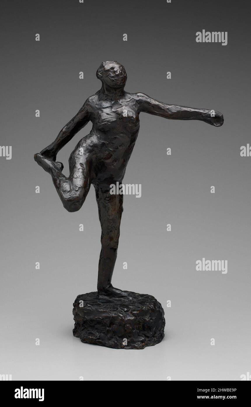 Dancer in Arabesque. Artist: Edgar Degas, French, 1834–1917 Stock Photo ...