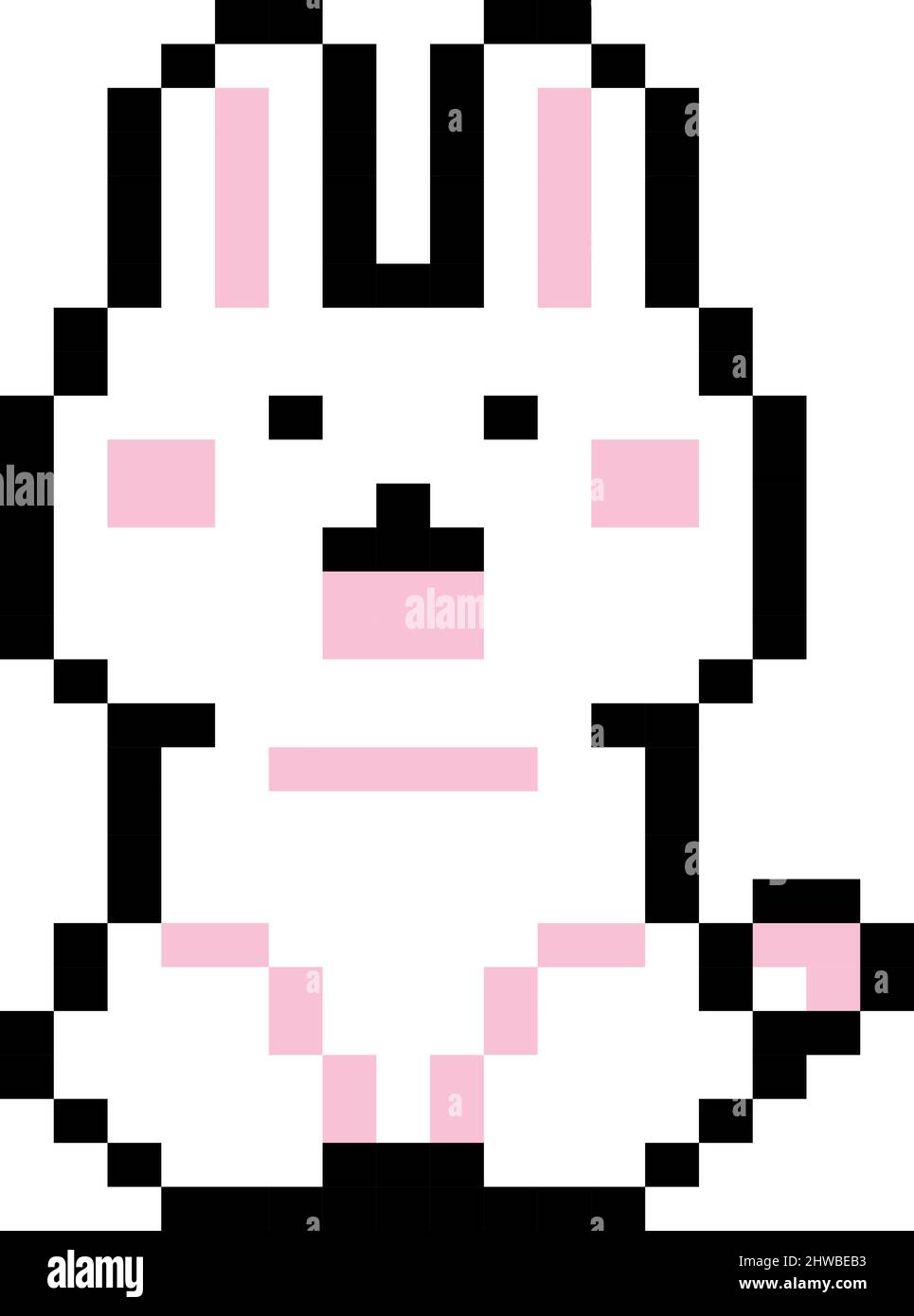 Rabbit illustration dog Stock Vector Images - Alamy