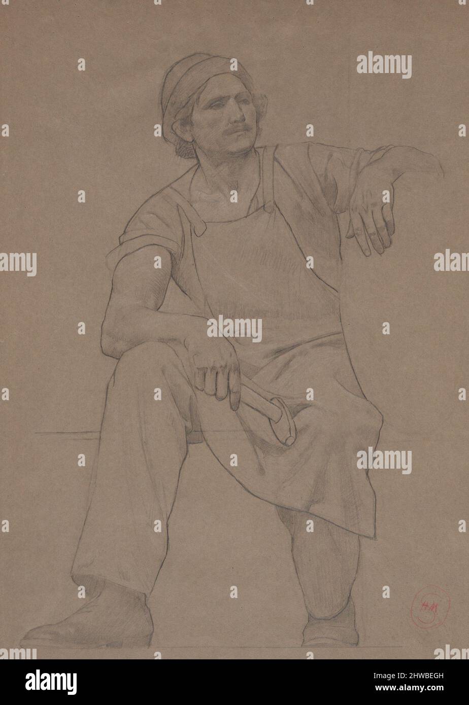 Untitled [Man with hammer (recto); Portrait of Thomas More (verso ...