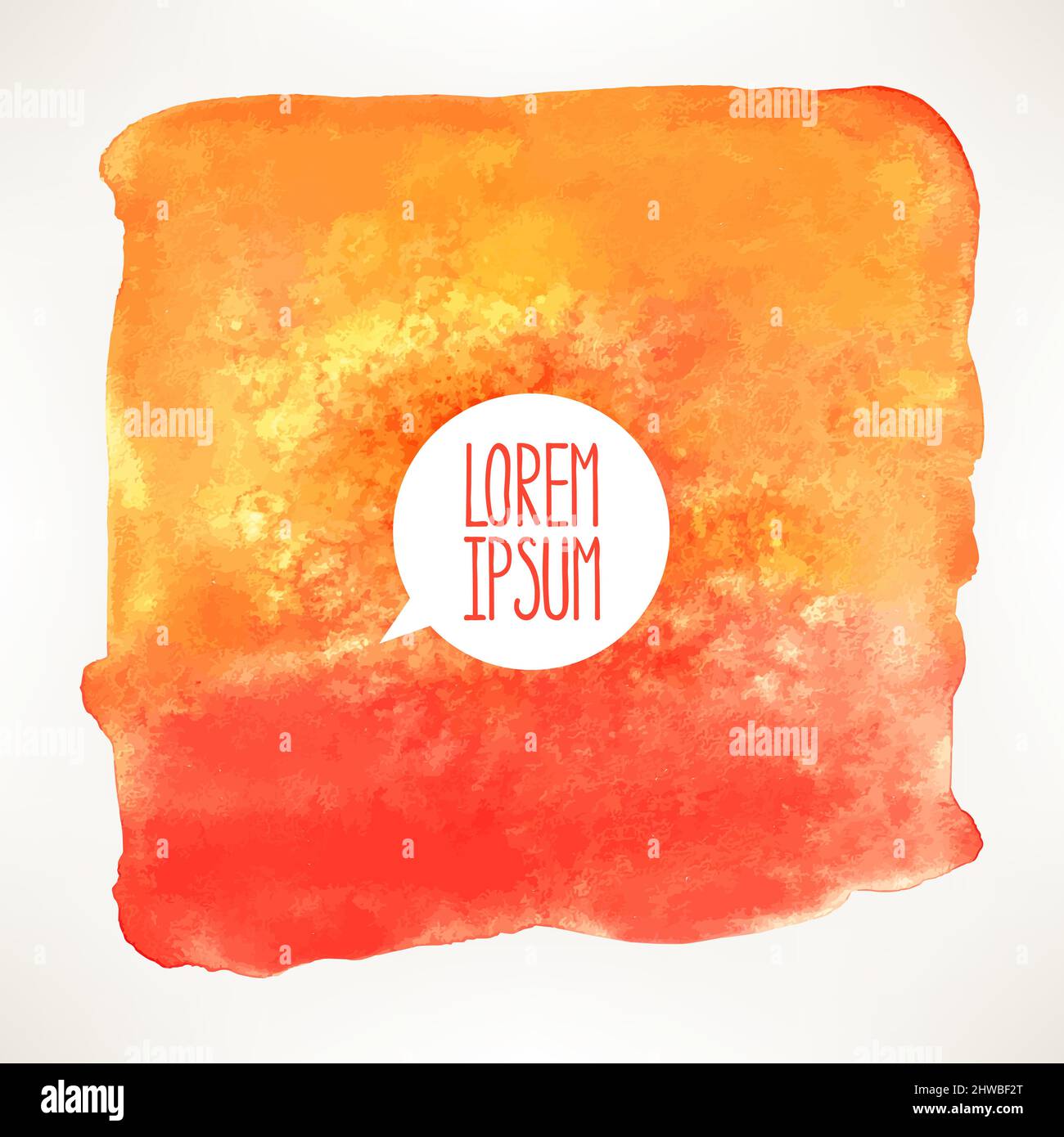 beautiful red and orange watercolor background. hand-drawn illustration ...