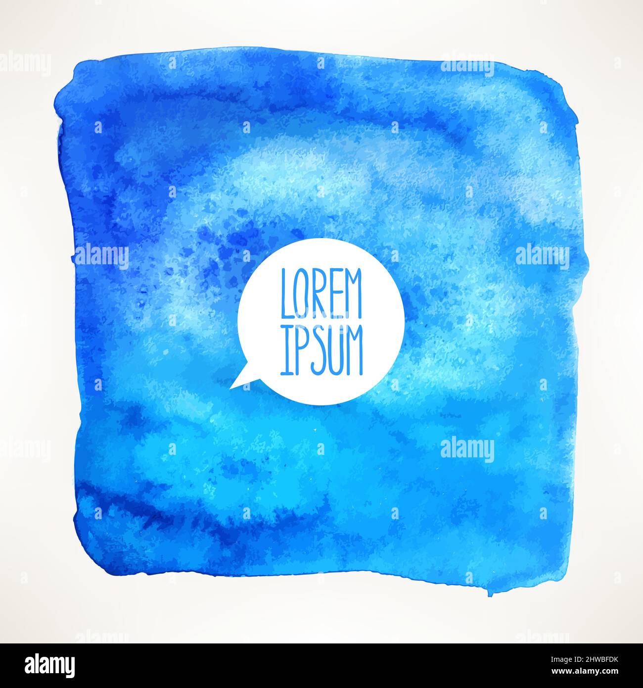 beautiful blue watercolor background. hand-drawn illustration Stock ...