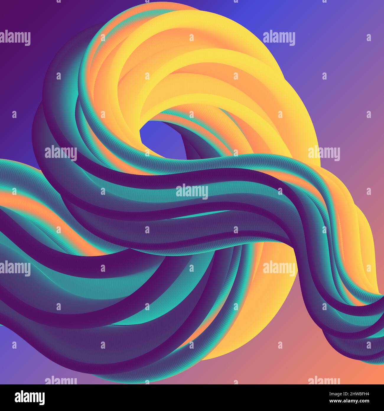 Realistic wave with 3d effect. Abstract liquid. Color wave pattern ...