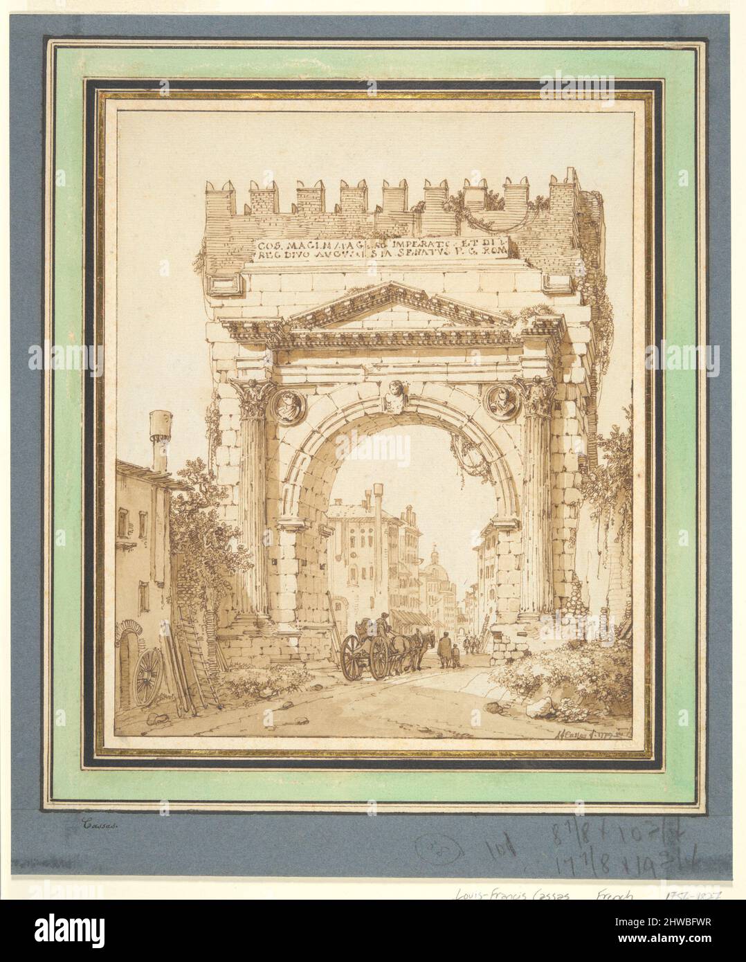 Arch of Augustus, Rimini. Artist: Louis-François Cassas, French, 1756 ...
