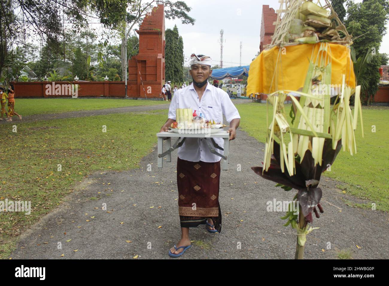 Magetan, East Java, Indonesia. 2nd Mar, 2022. Seen a number of Hindus ...