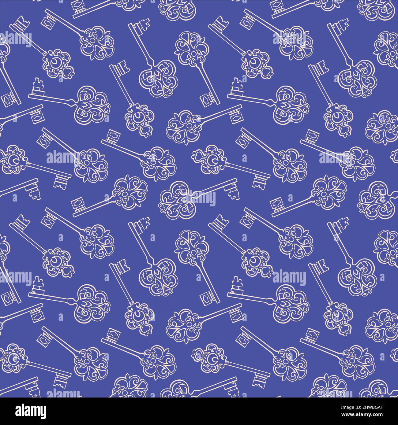 seamless beautiful dark blue background with retro keys Stock Vector ...