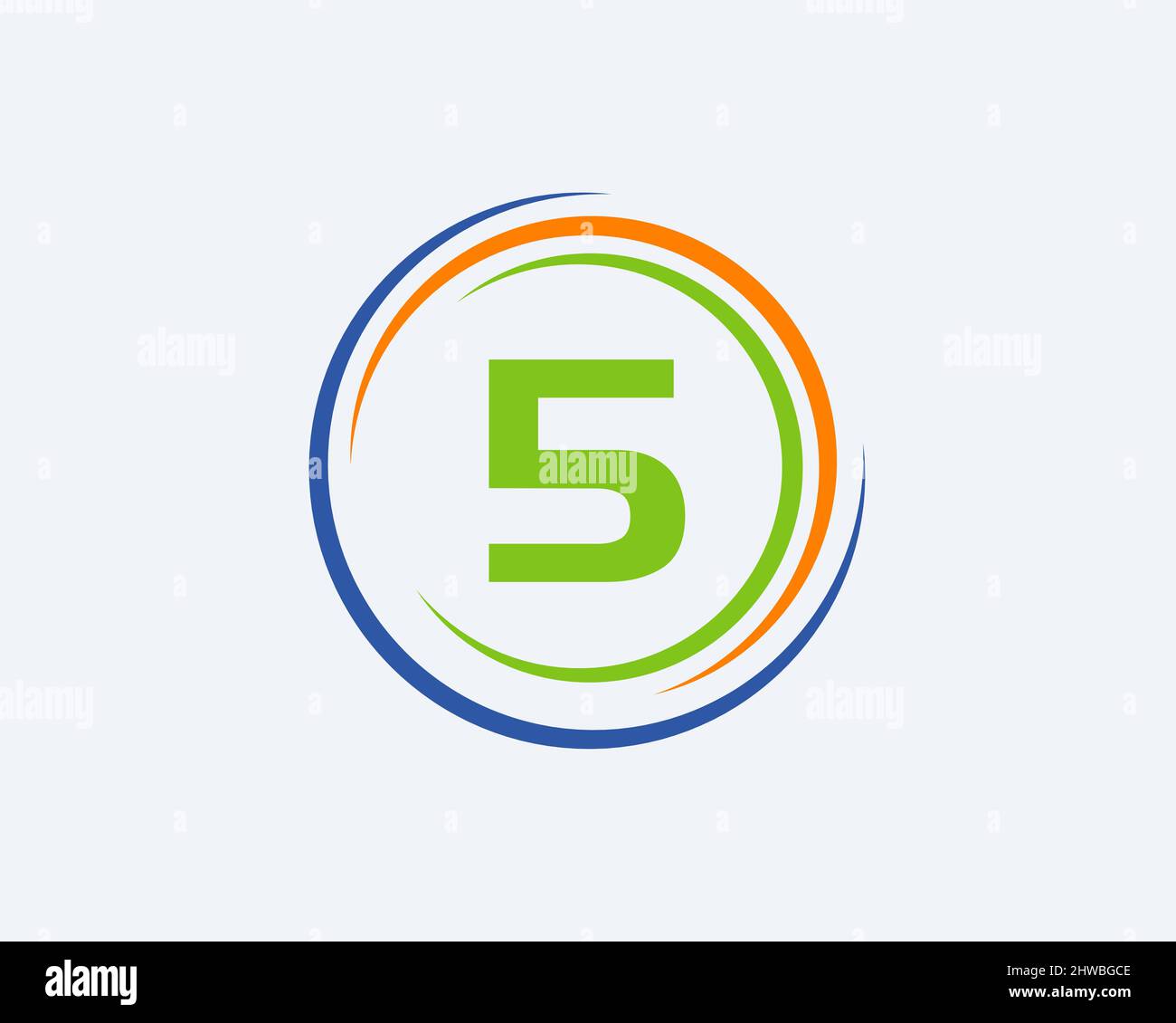 5 Letter Logo Design. Modern, Unique Creative 5 Logo Design. Initial 5 ...