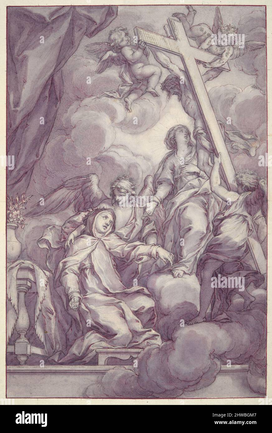 St. Catherine of Siena Receiving the Stigmata. Artist: Unknown Stock ...