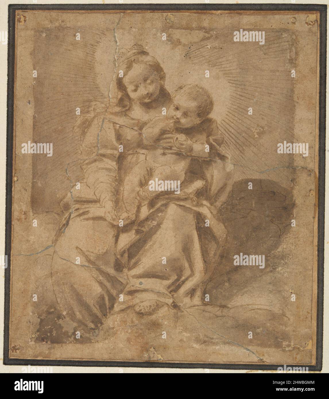 Madonna and Child, based on Barocci’s etching Madonna and Child in the ...