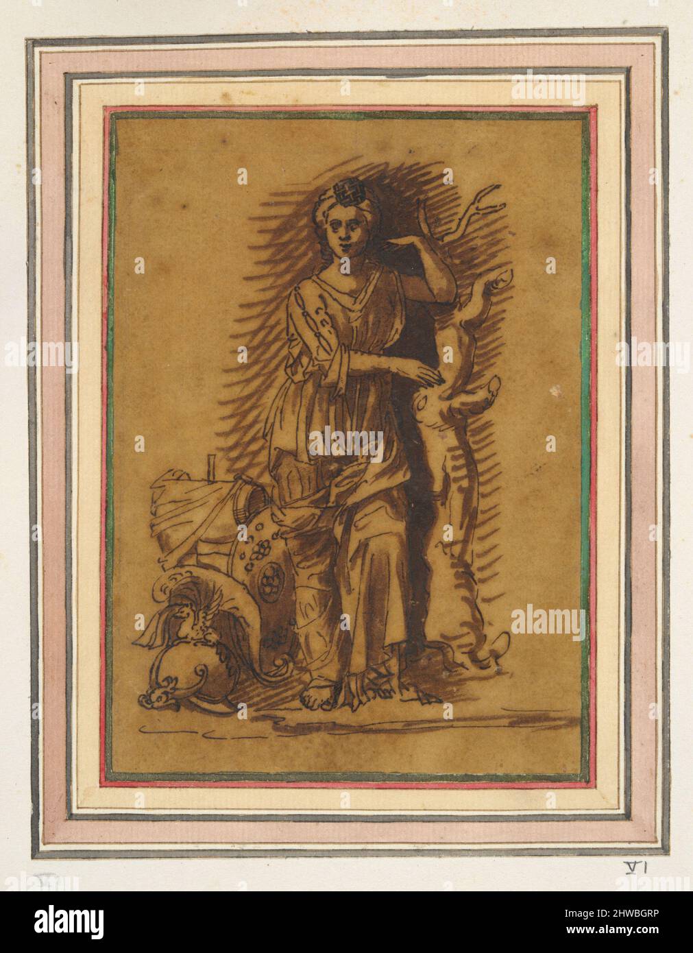 Allegorical Female Figure. Artist: Unknown Stock Photo - Alamy