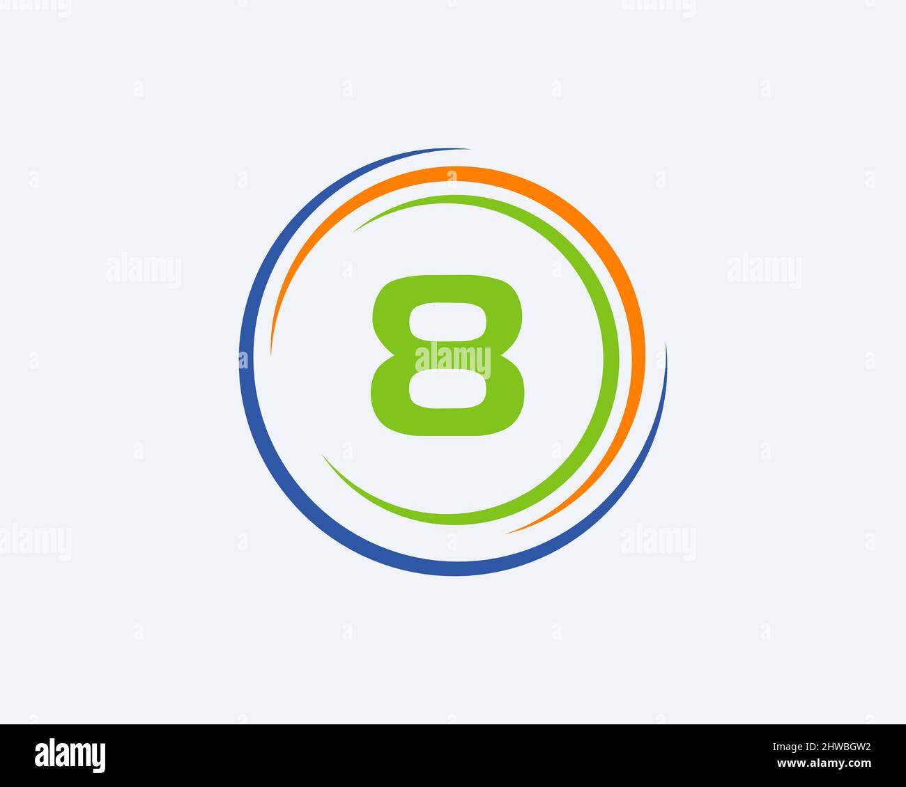 8 Letter Logo Design. Modern, Unique Creative 8 Logo Design. Initial 8 ...