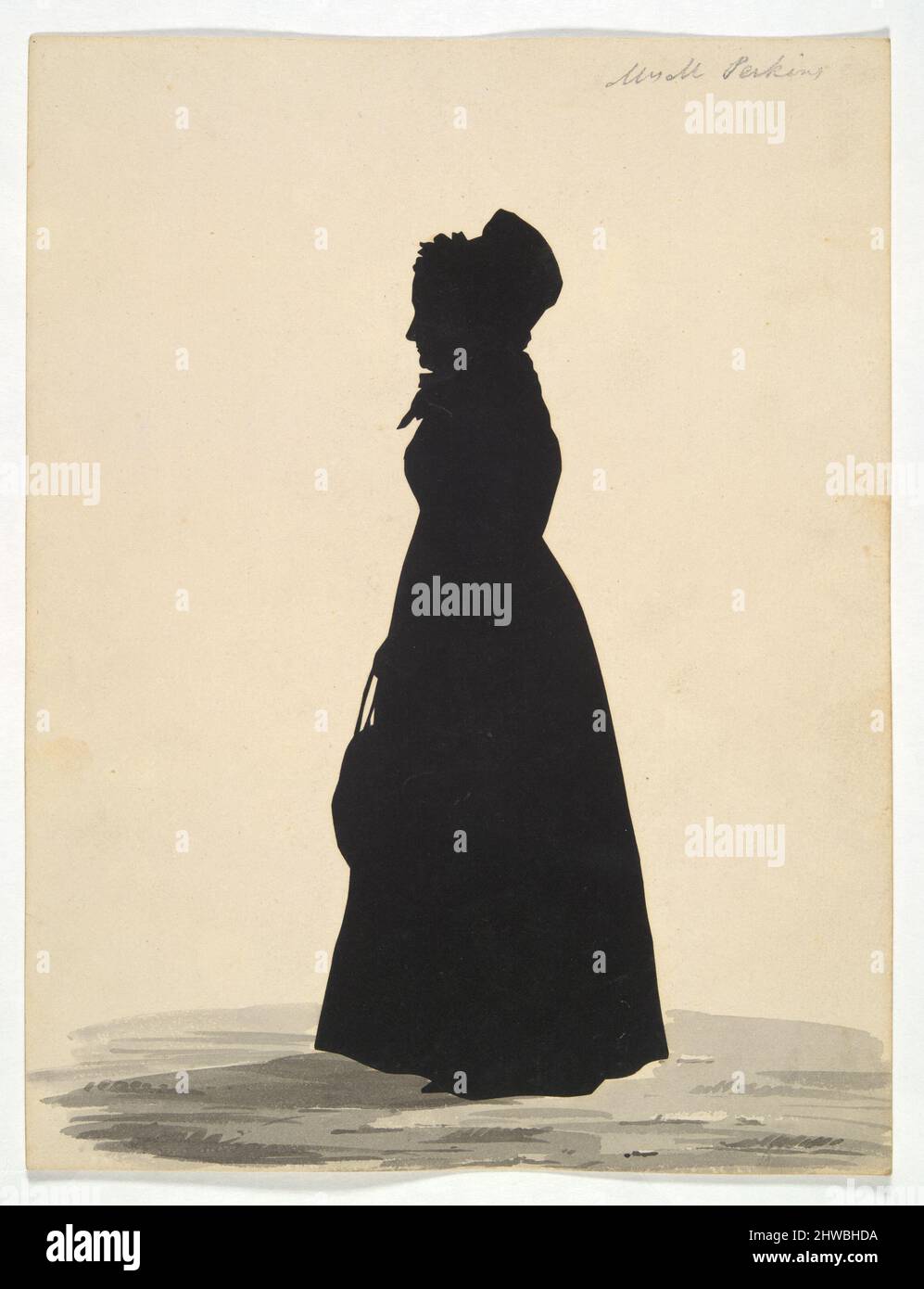 Silhouette of Mrs. M. Perkins. Artist: Unknown Stock Photo - Alamy