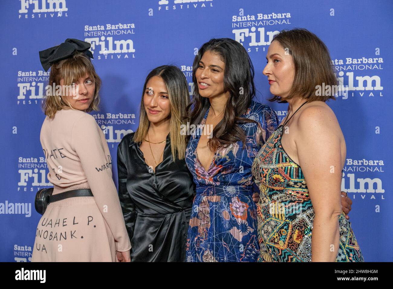 Santa Barbara, USA. 04th Mar, 2022. Red carpet arrivals (l-r), Kadri ...