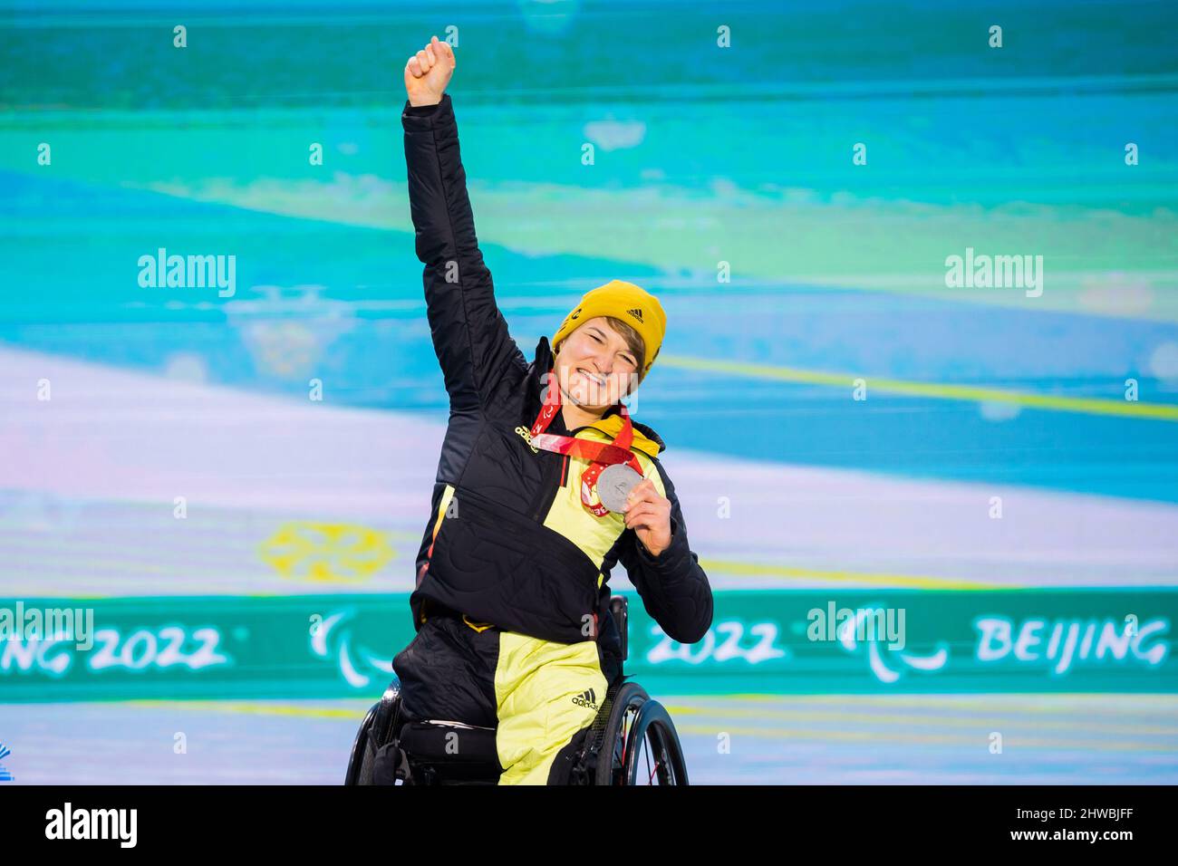 Beijing, China. 05th Mar, 2022. Paralympics, Para Alpine Skiing, Women ...