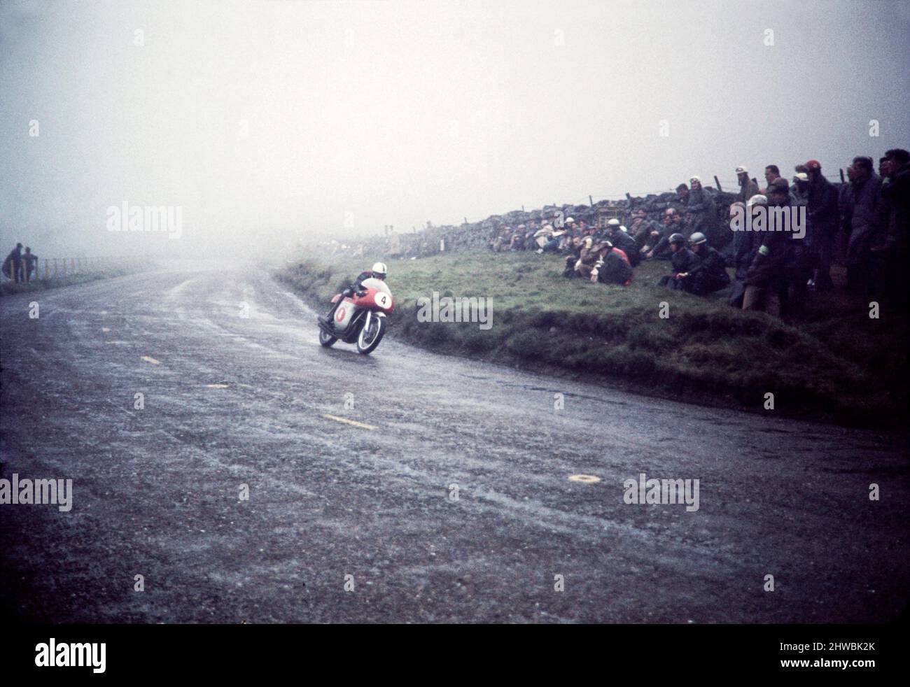 Motor sidecar-racing circuit and motorcycle racing circa 1960 United ...