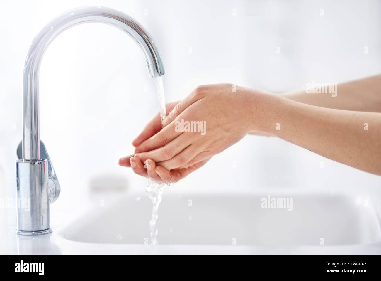 Keeping soapy hand clean tap hi-res stock photography and images - Alamy