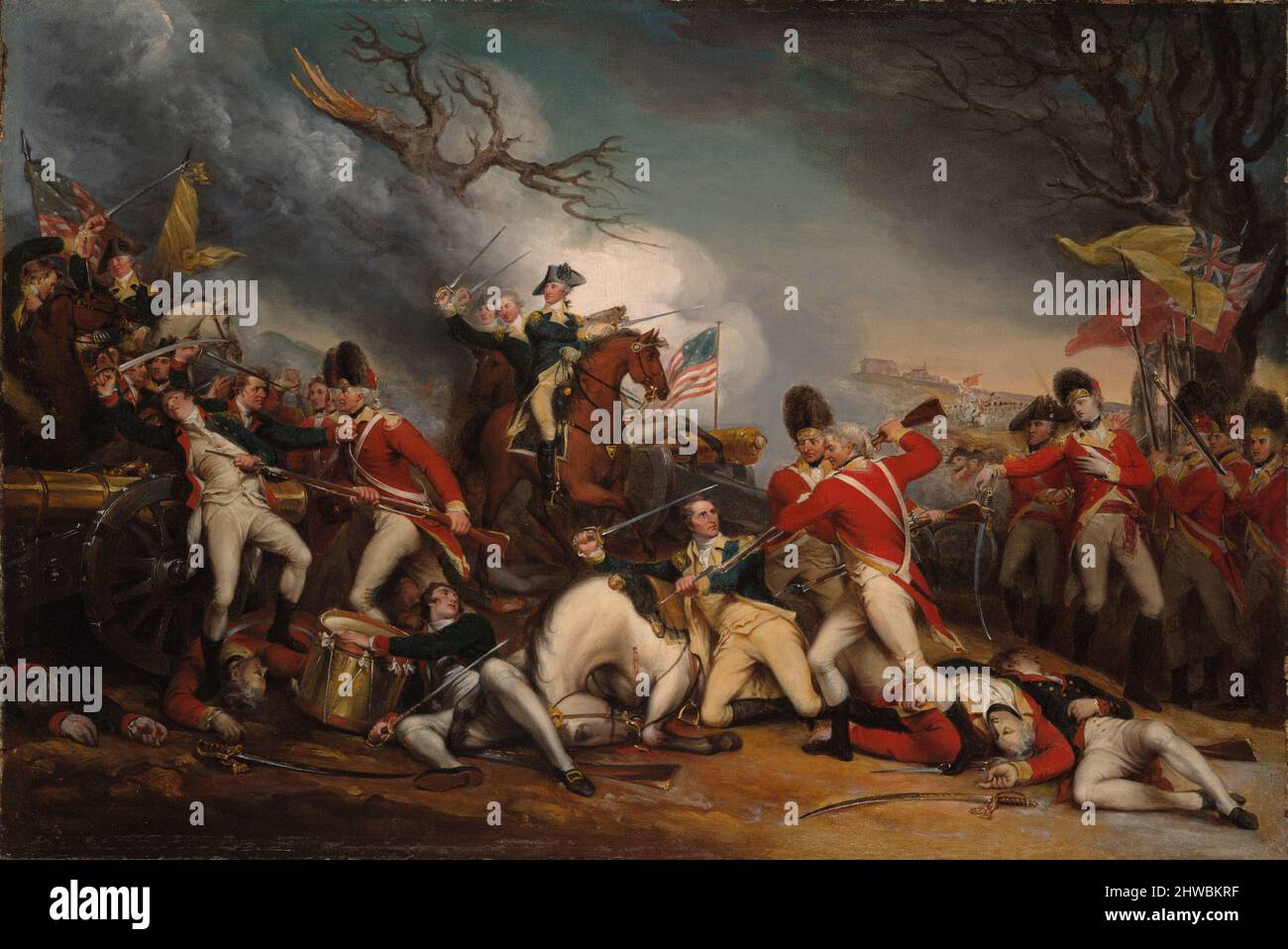 The Death of General Mercer at the Battle of Princeton, January 3, 1777 ...