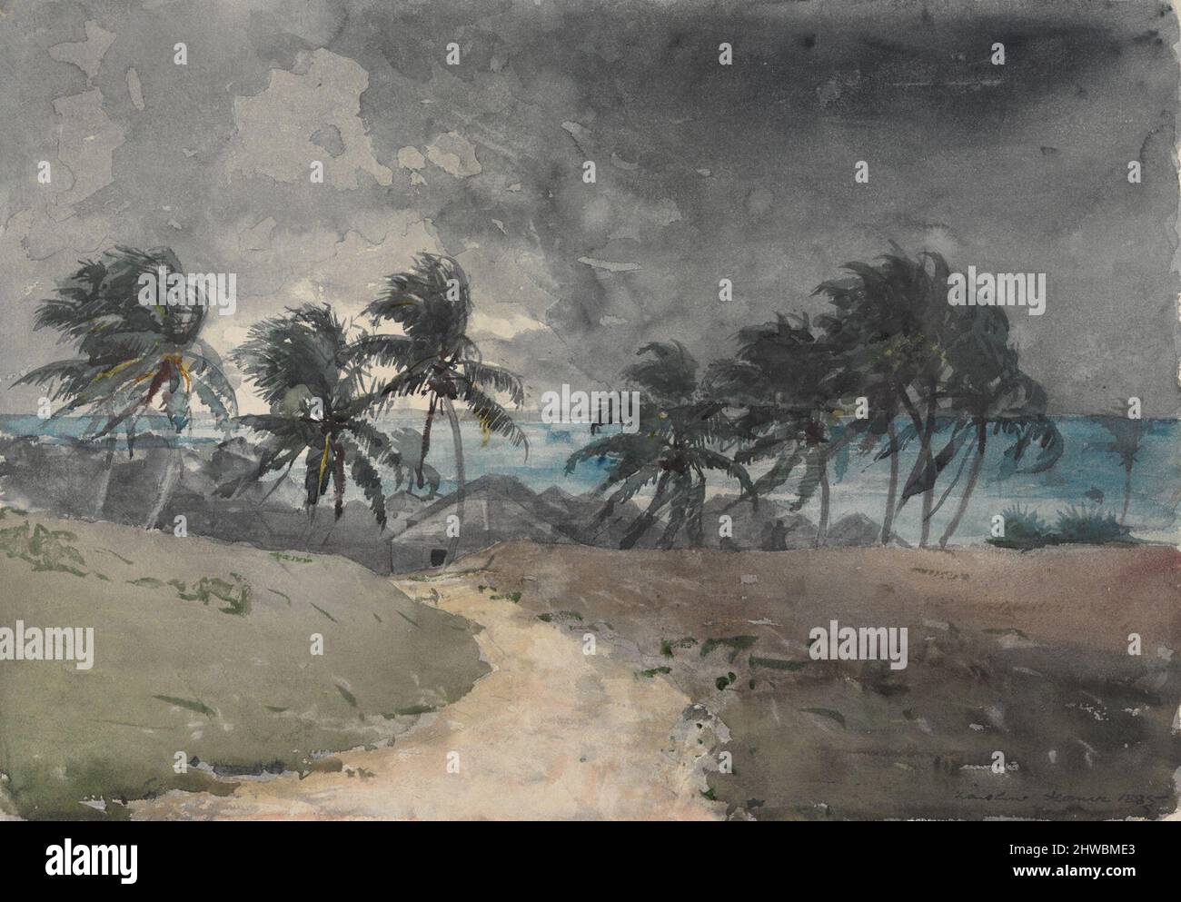 Storm, Bahamas. Artist: Winslow Homer, American, 1836–1910 Stock Photo ...