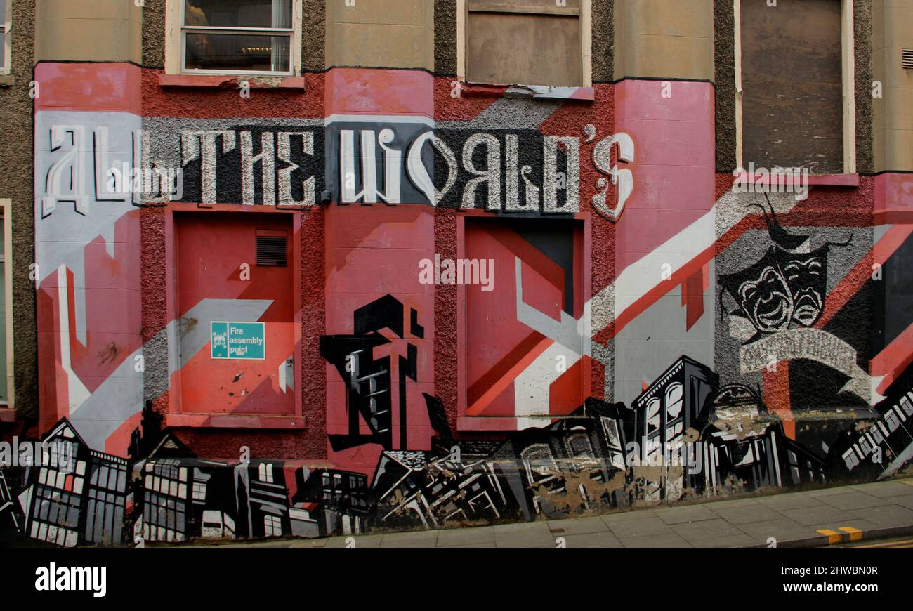 Street Art in Nottingham City centre Stock Photo - Alamy