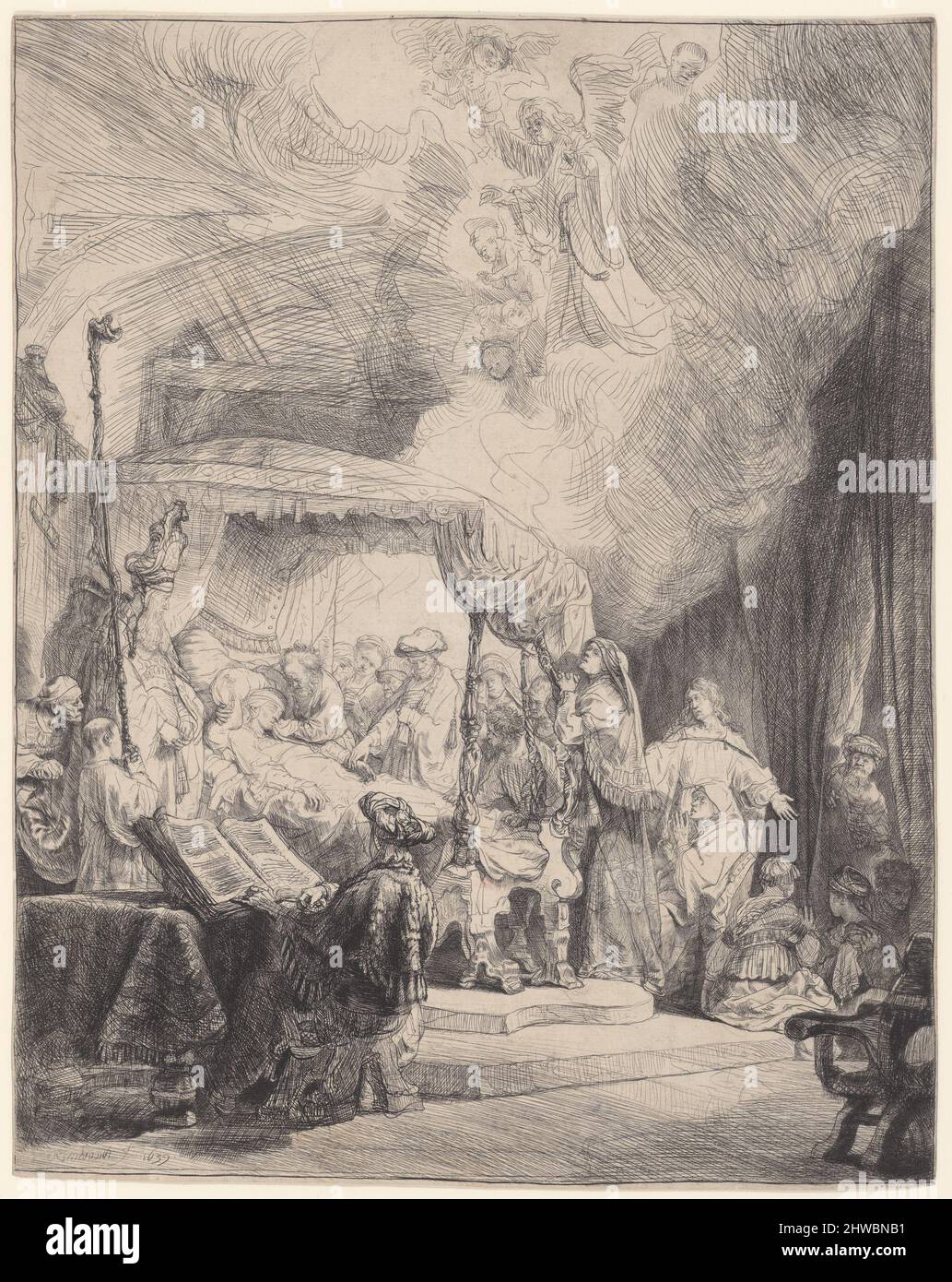 The Death of the Virgin. Artist: Rembrandt (Rembrandt van Rijn), Dutch ...