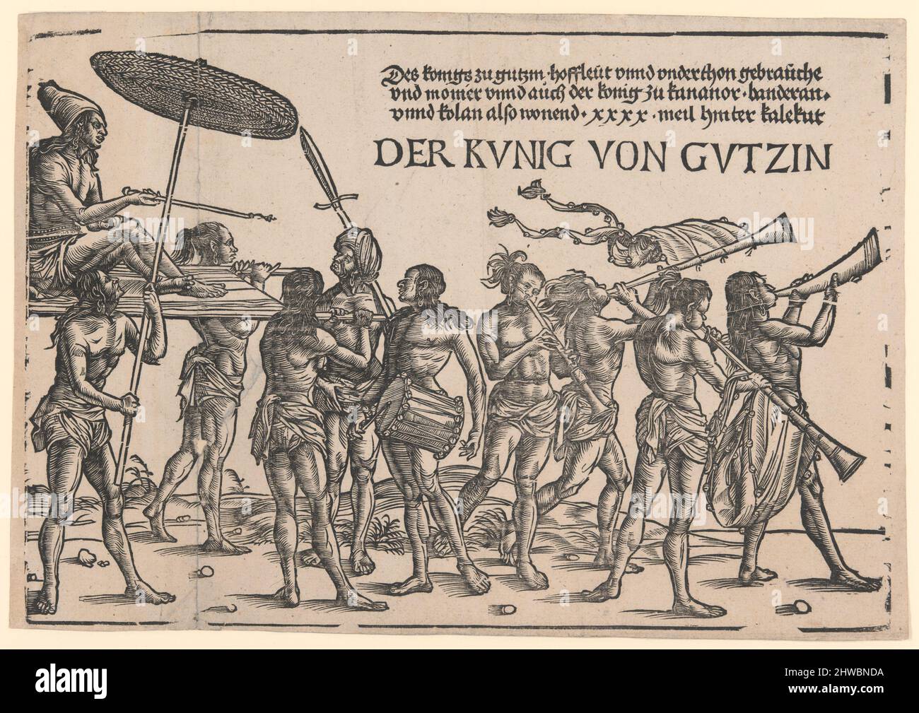 Der Kunig von Gutzin (The King of Cochin). Artist, copy after: Hans ...