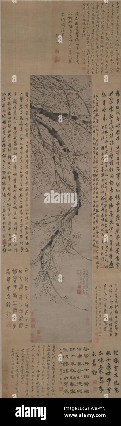 Ink Plum. Artist: Wang Mian, Chinese, died 1359 Stock Photo - Alamy