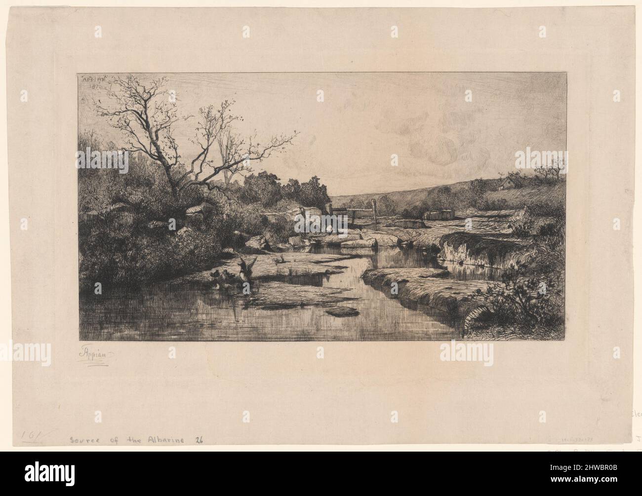 Source de l’Albarine [The Source of the Albarine]. Artist: Adolphe ...