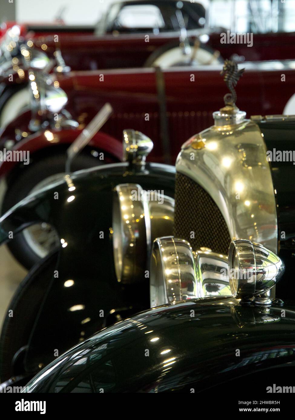 old and new motorbikes and cars in germany Stock Photo - Alamy