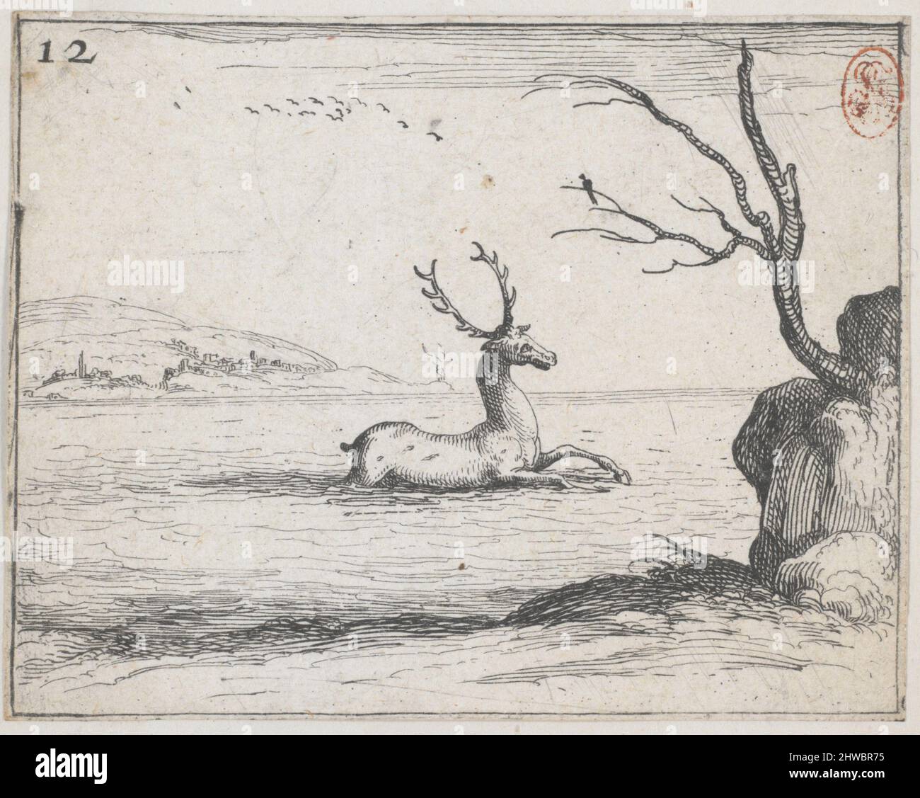 A Stag in the Water - no. 12 from the series “Lux Claustri” (The Light ...