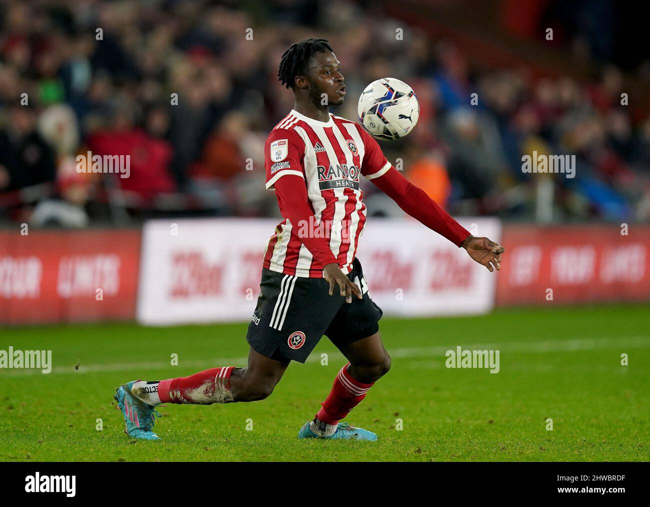 Sheffield United's Femi Seriki during the Sky Bet Championship match at ...