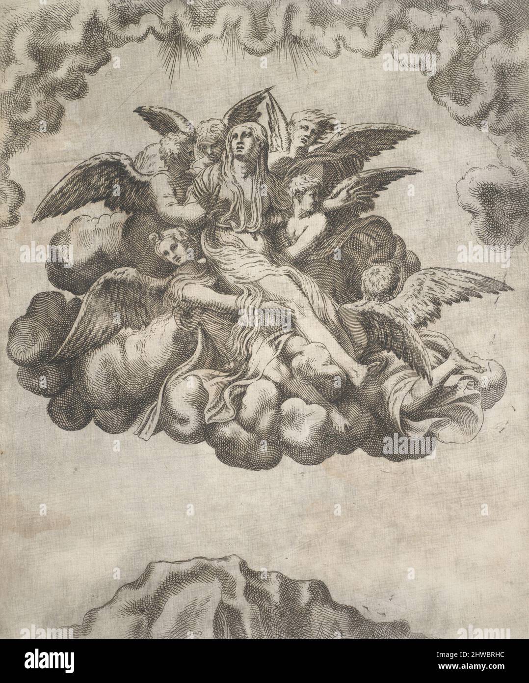 Ascension of Mary Magdalene. Artist: Léon Davent, French, active 1540 ...