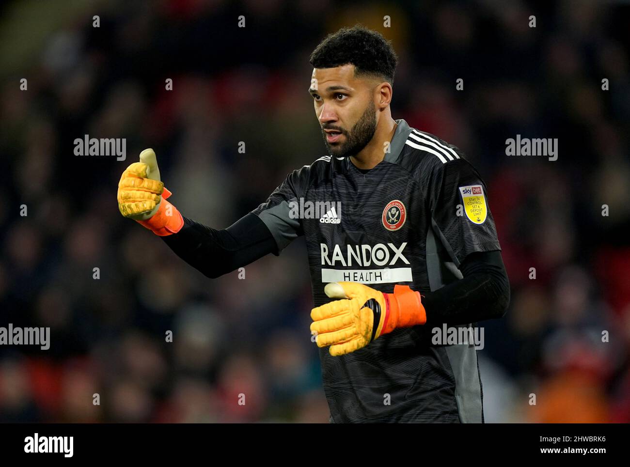 Sheffield United goalkeeper Wes Foderingham during the Sky Bet ...