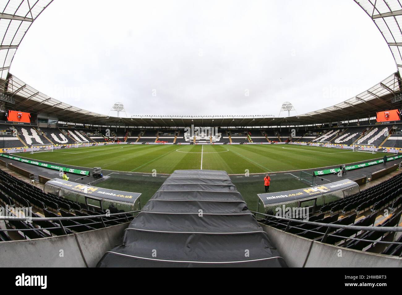 Ground view from inside the MKM Stadium Stock Photo - Alamy