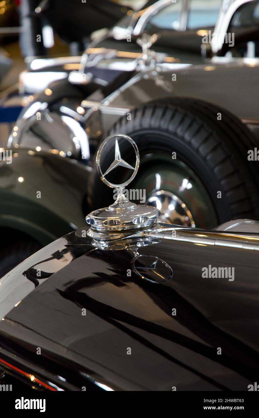 old and new motorbikes and cars in germany Stock Photo - Alamy