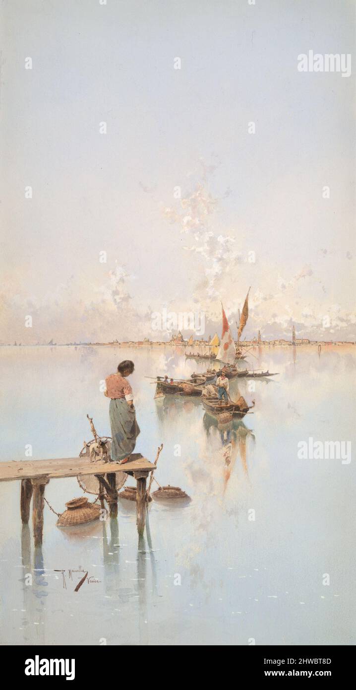 Venice. Artist: Raffaele Mainella, Italian, 1856–1941 Stock Photo - Alamy