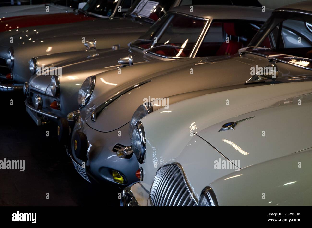 old and new motorbikes and cars in germany Stock Photo - Alamy