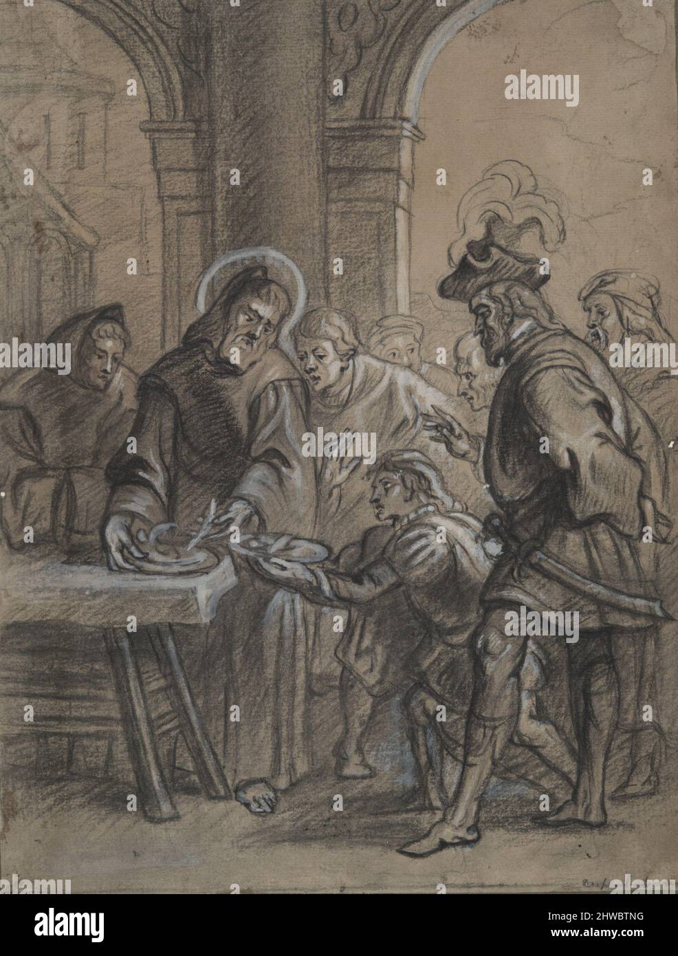 St. Francis of Paula Reviving Cooked Fish. Artist, circle of: Erasmus ...