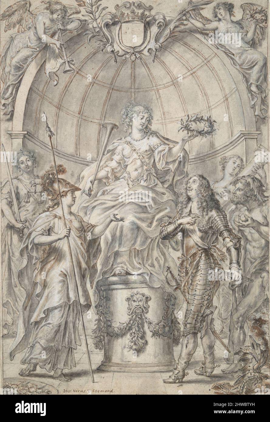 Design for a Frontispiece [?]. Artist: Justus van Egmont, Flemish, 1601 ...