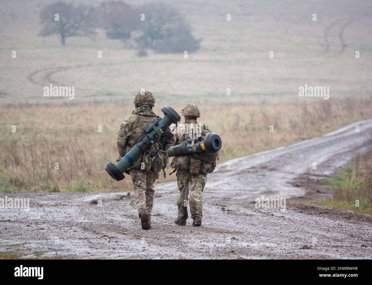 British army soldiers completing an 8 mile combat fitness test tabbing ...