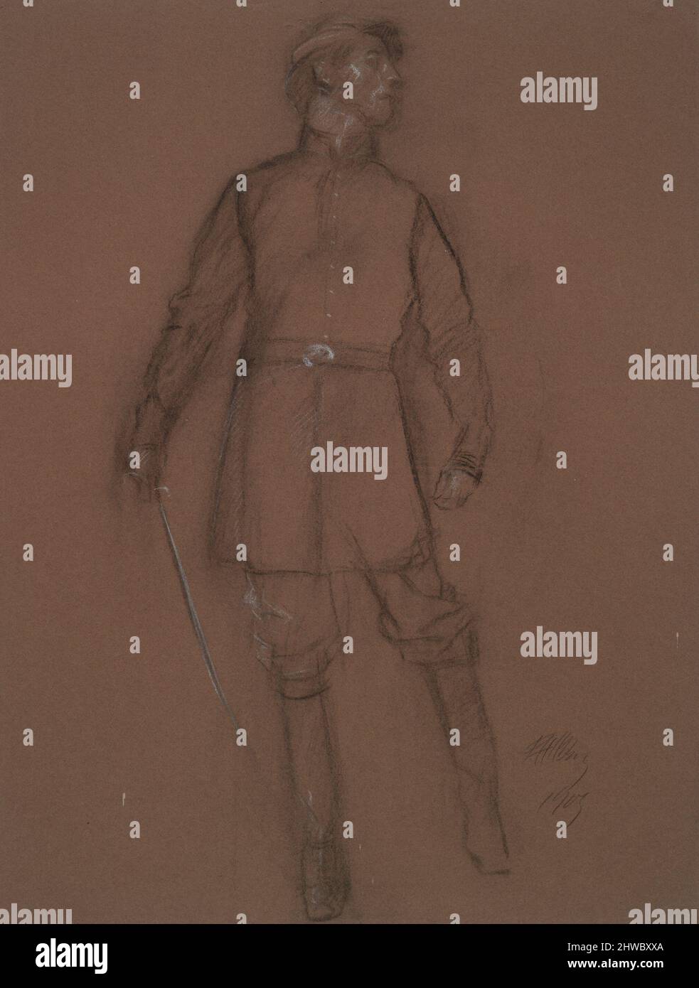 Study for the figure of a Civil War General, in “The Apotheosis of ...