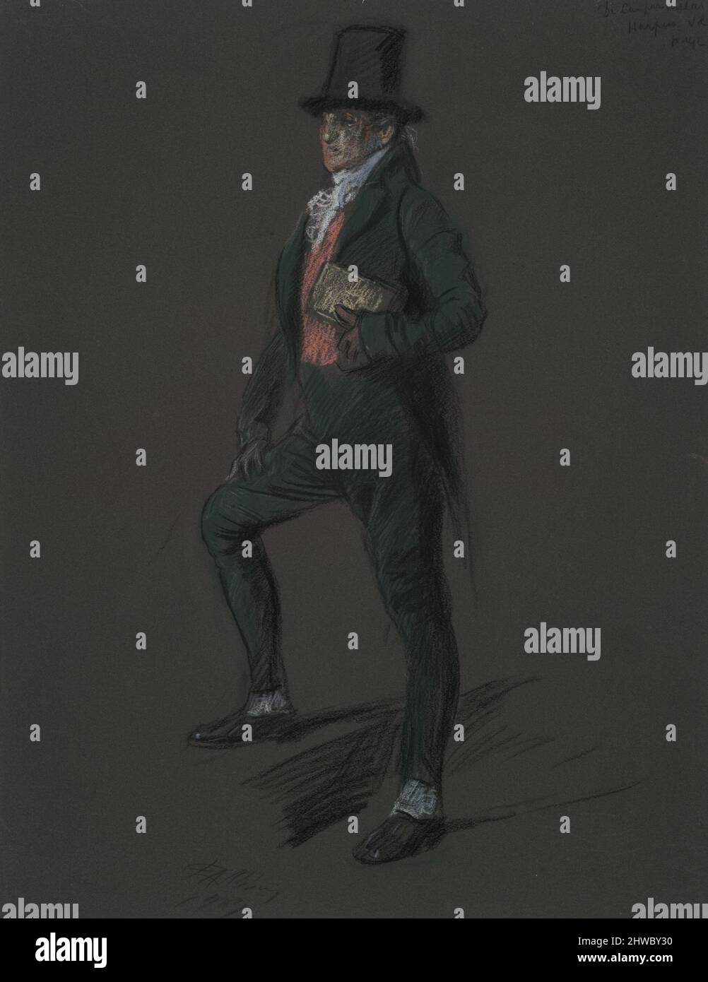 Figure study for figure of Dr. Casper Wistal in “The Apotheosis of ...