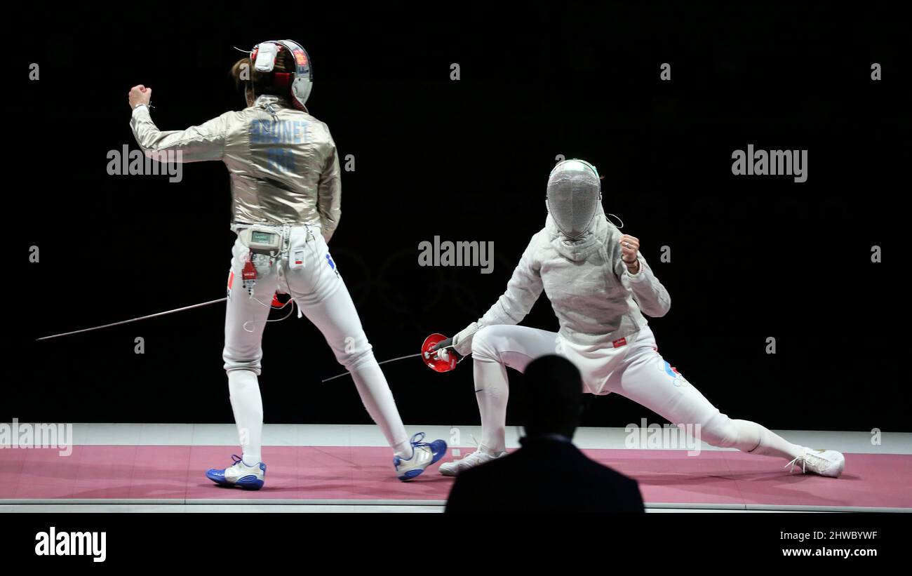 JULY 26th, 2021 - CHIBA, JAPAN: Manon Brunet of France (left) and Sofia ...