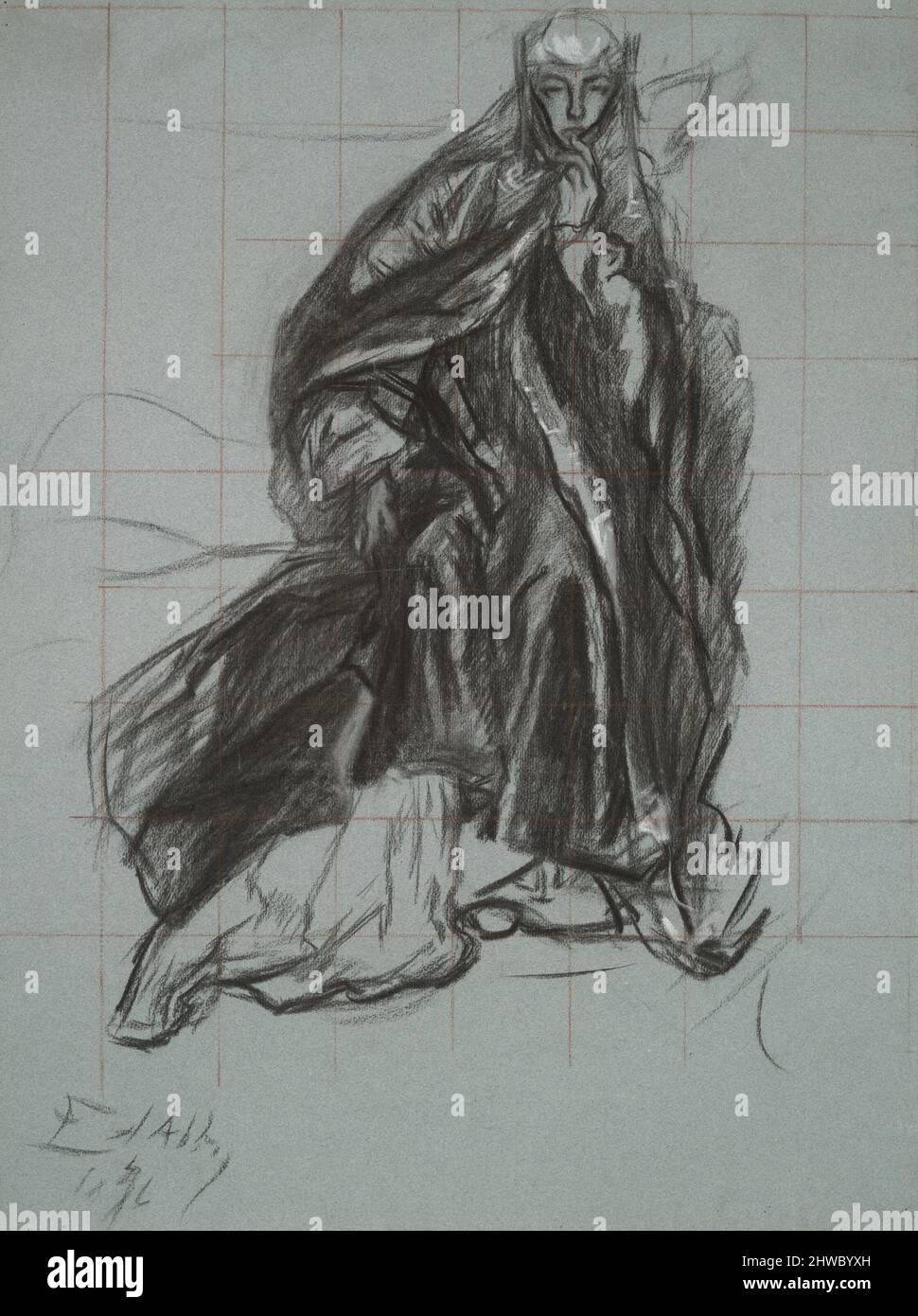 Study for the Queen, from The Play Scene, Hamlet, act 3, scene 2 ...