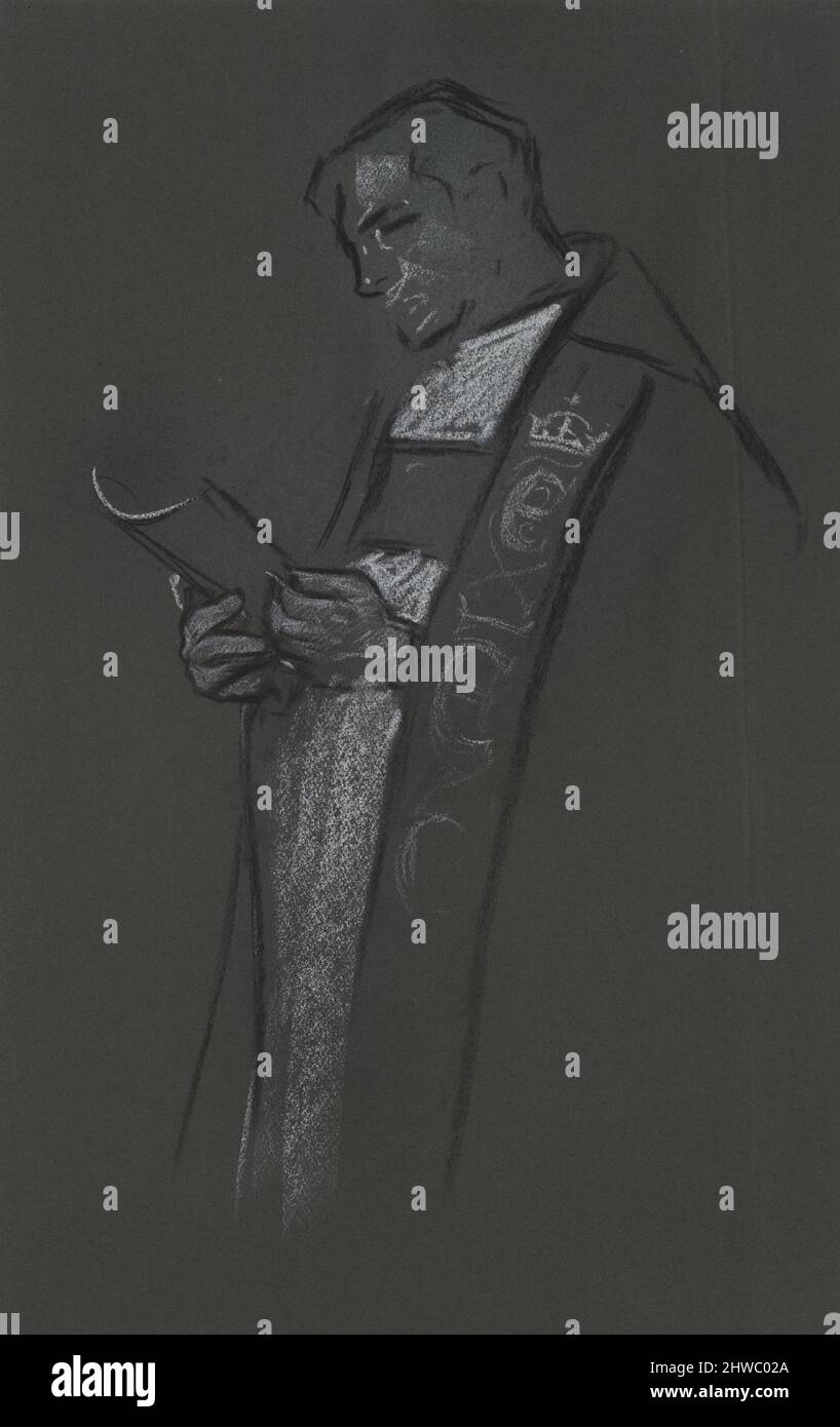 Study of Bishop for Coronation of Edward VII. Artist: Edwin Austin ...