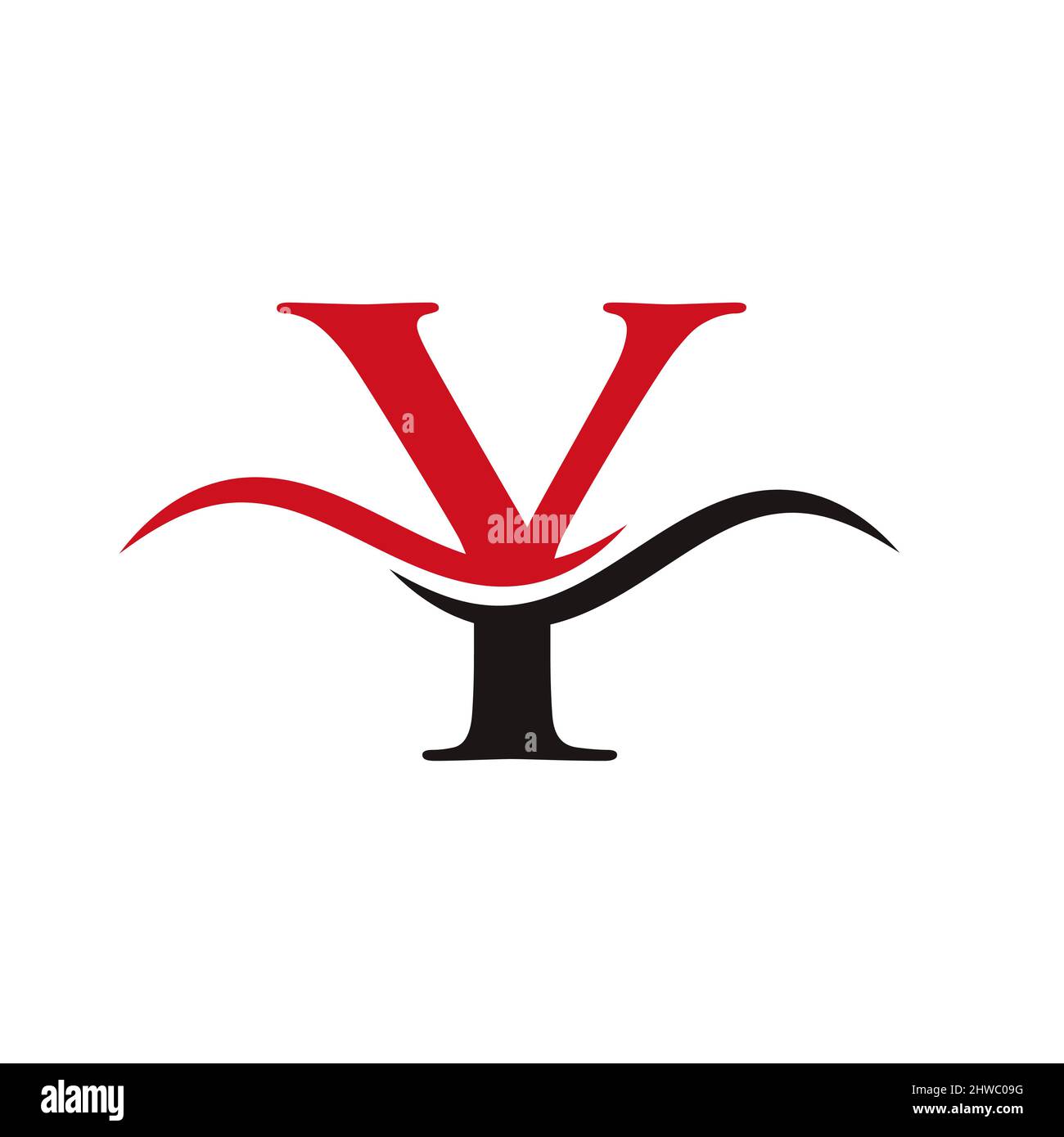 Premium Letter Y Logo Design with water wave concept. Initial Letter Y ...