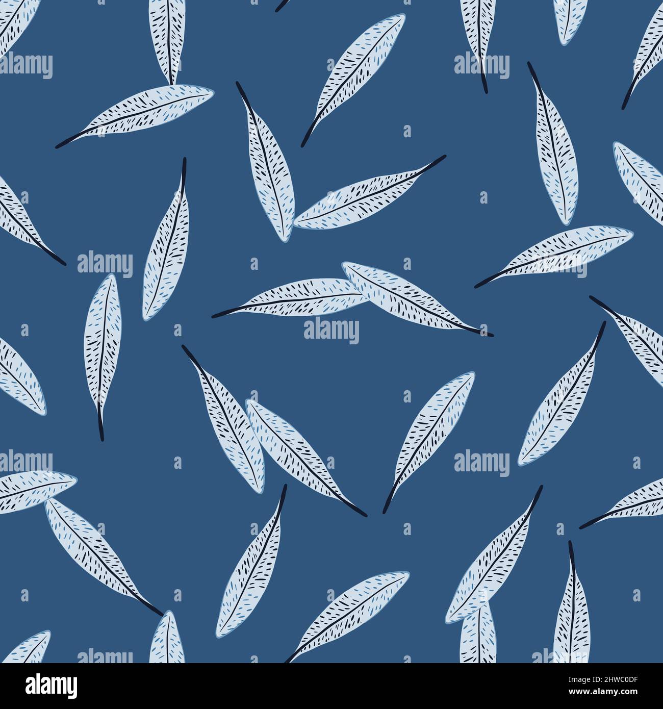 Feathers seamless pattern. Background feather of bird. Repeated texture ...