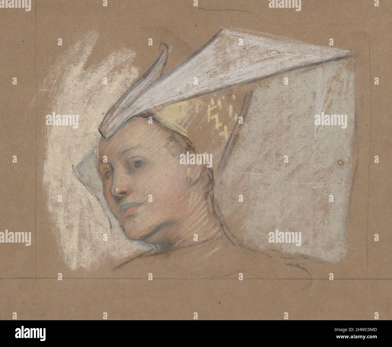Head of Lady Anne, from Richard III. Artist: Edwin Austin Abbey ...