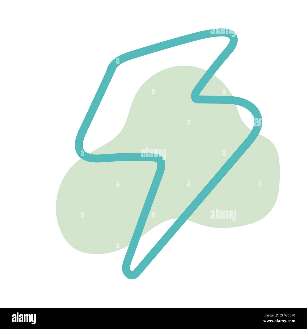 flash abstract shape hand drawn illustration Stock Vector Image & Art ...