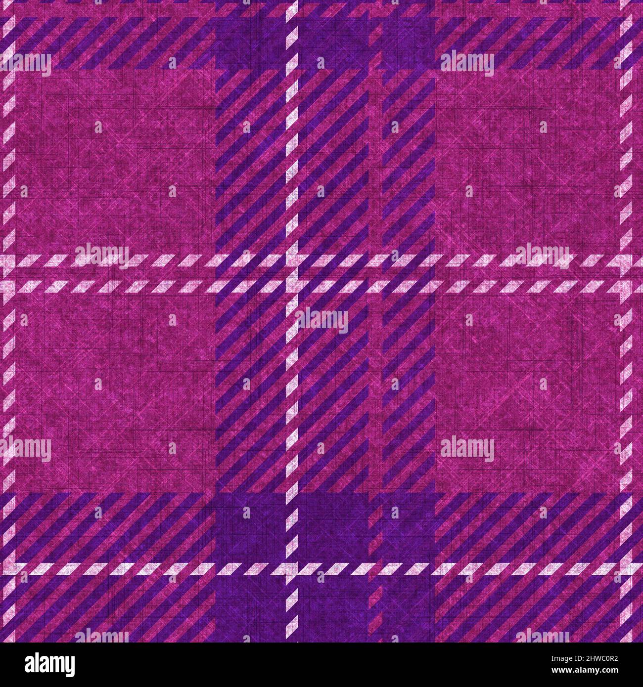 Bright pink summer woven plaid texture. Seamless woollen feminine style ...
