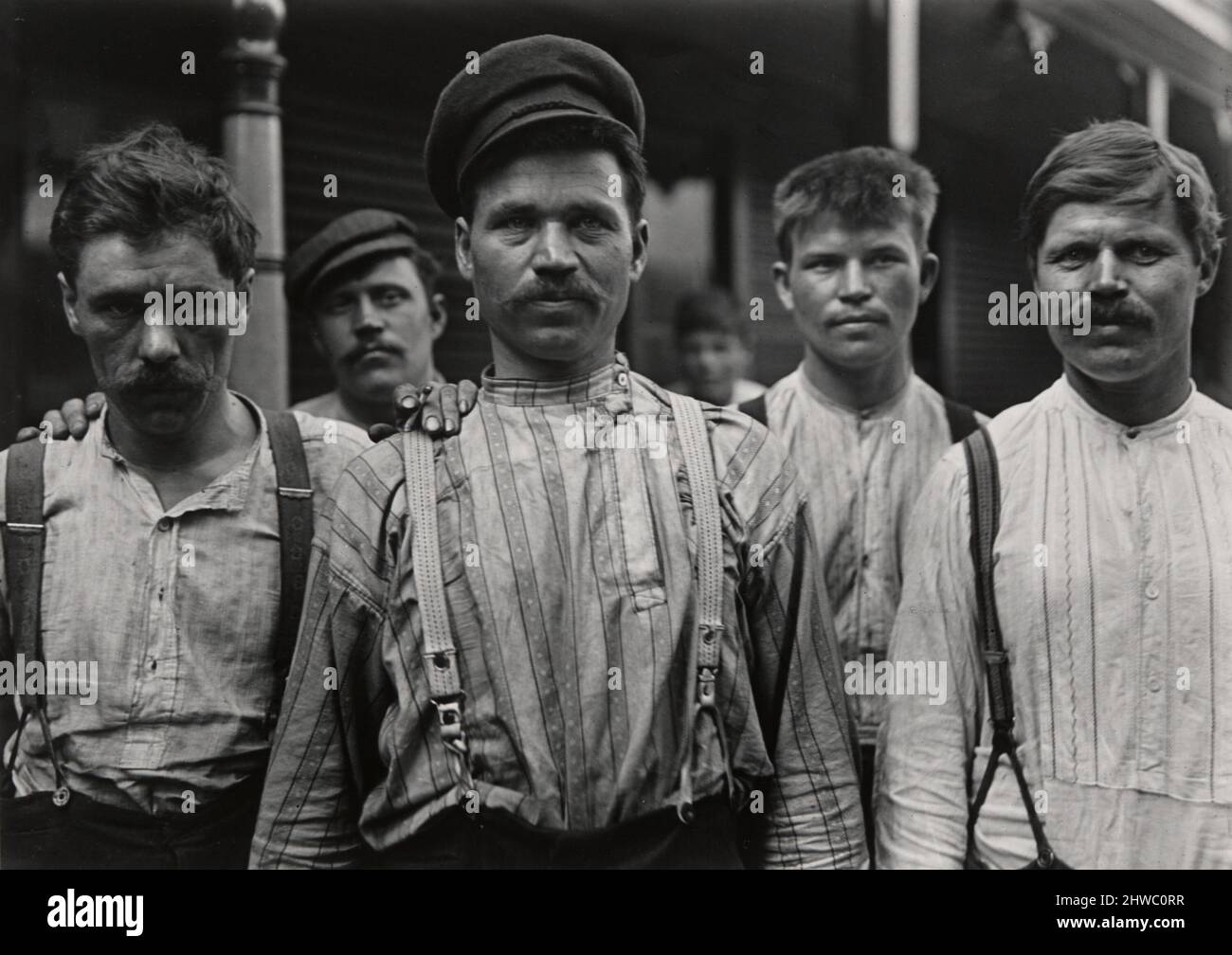 Steelworkers at Russian Boarding House, Homestead, Pennsylvania. Artist ...